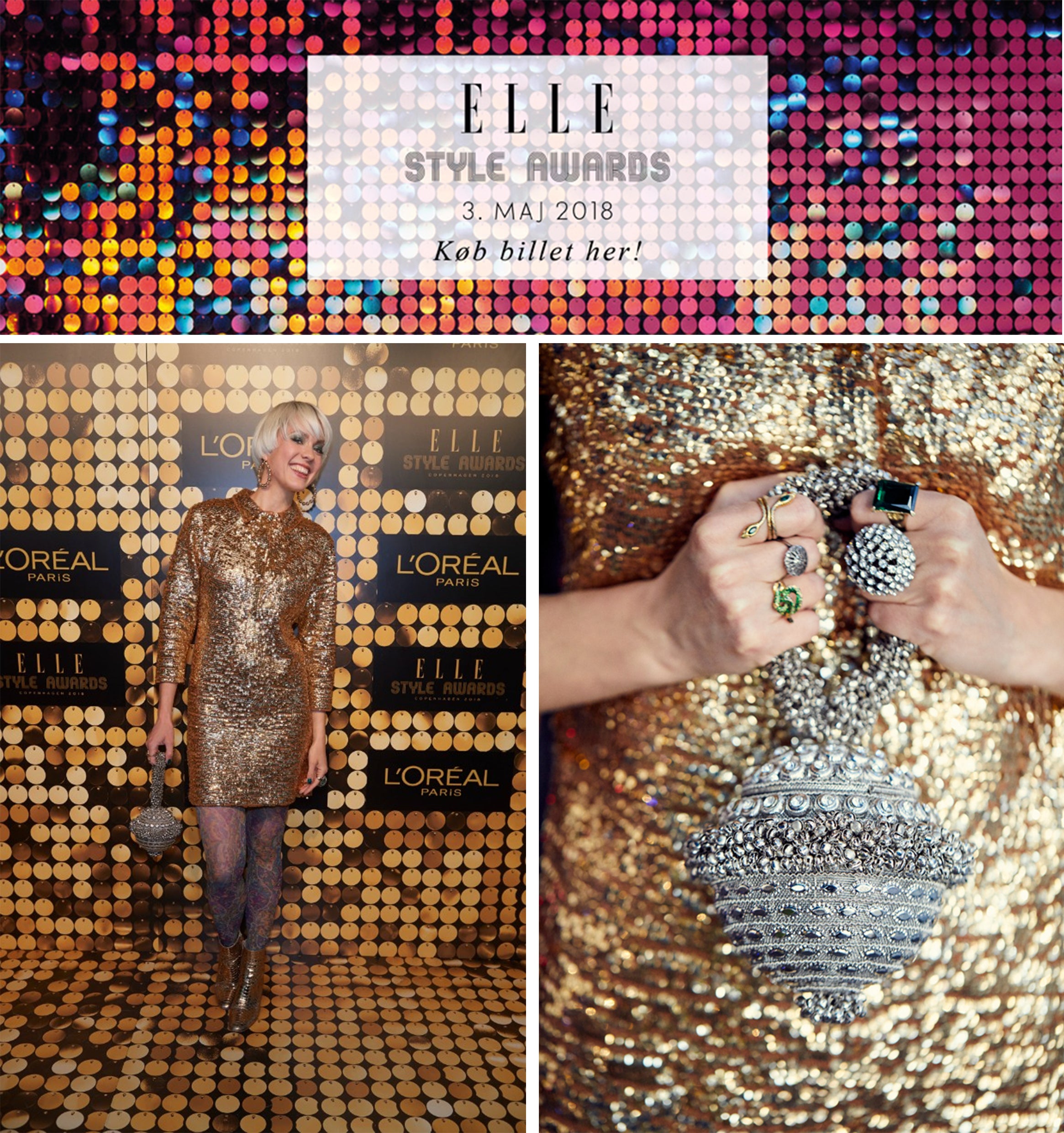 Simi Sparkle Silver | Mae Cassidy | ELLE Style Awards DK | 2018 Cecilie ...